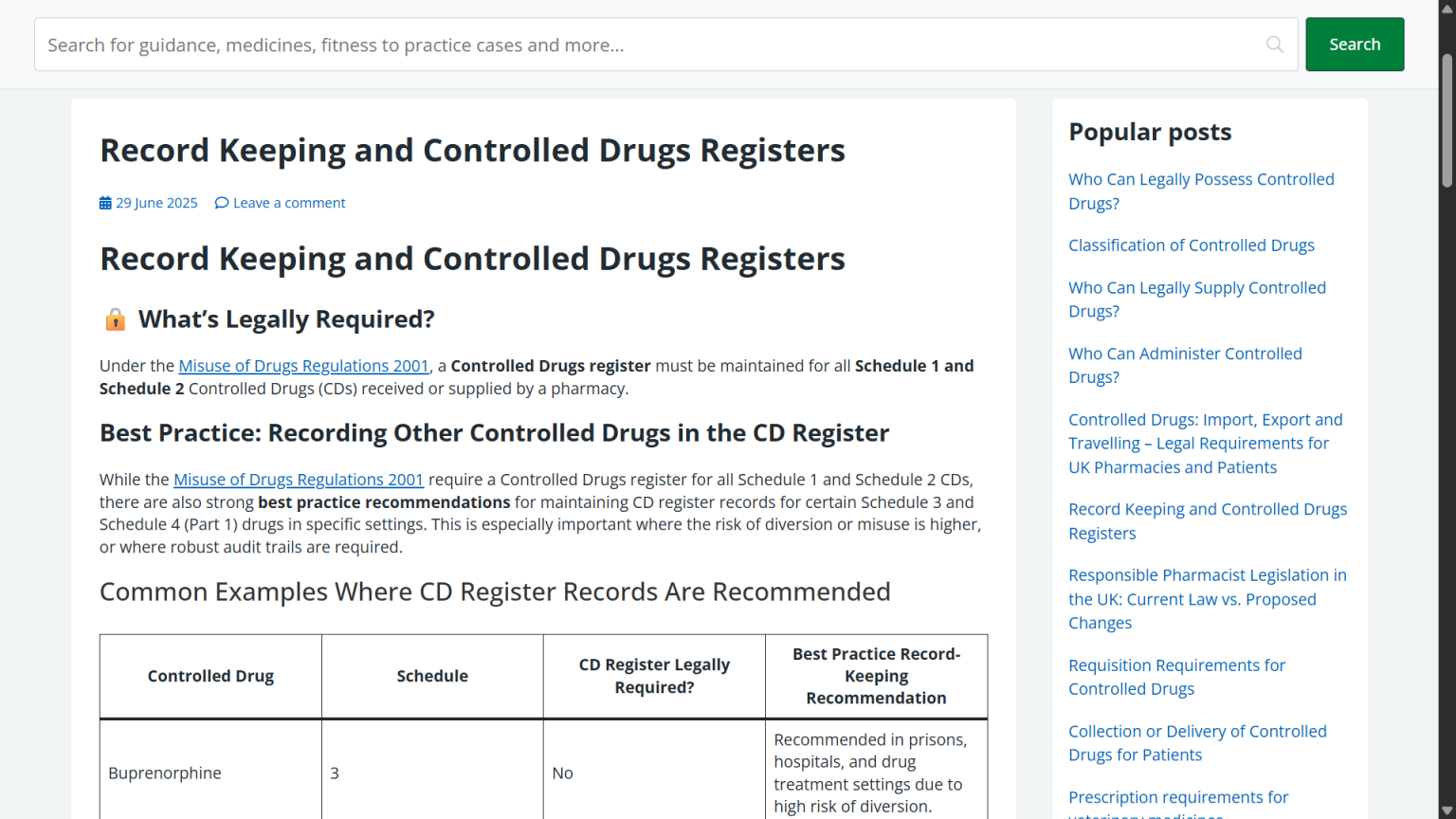 Pharmacy Law UK – Legal & Ethical Resource for Pharmacists
